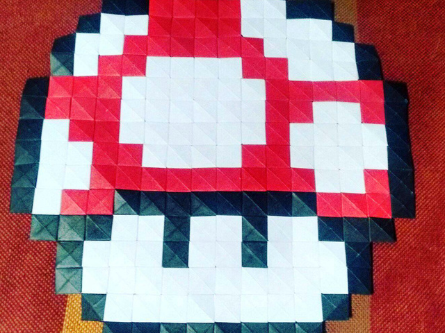 Video Games origami mosaics