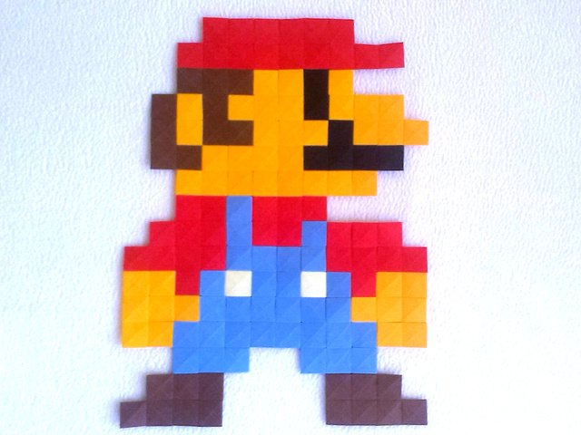 Video Games origami mosaics