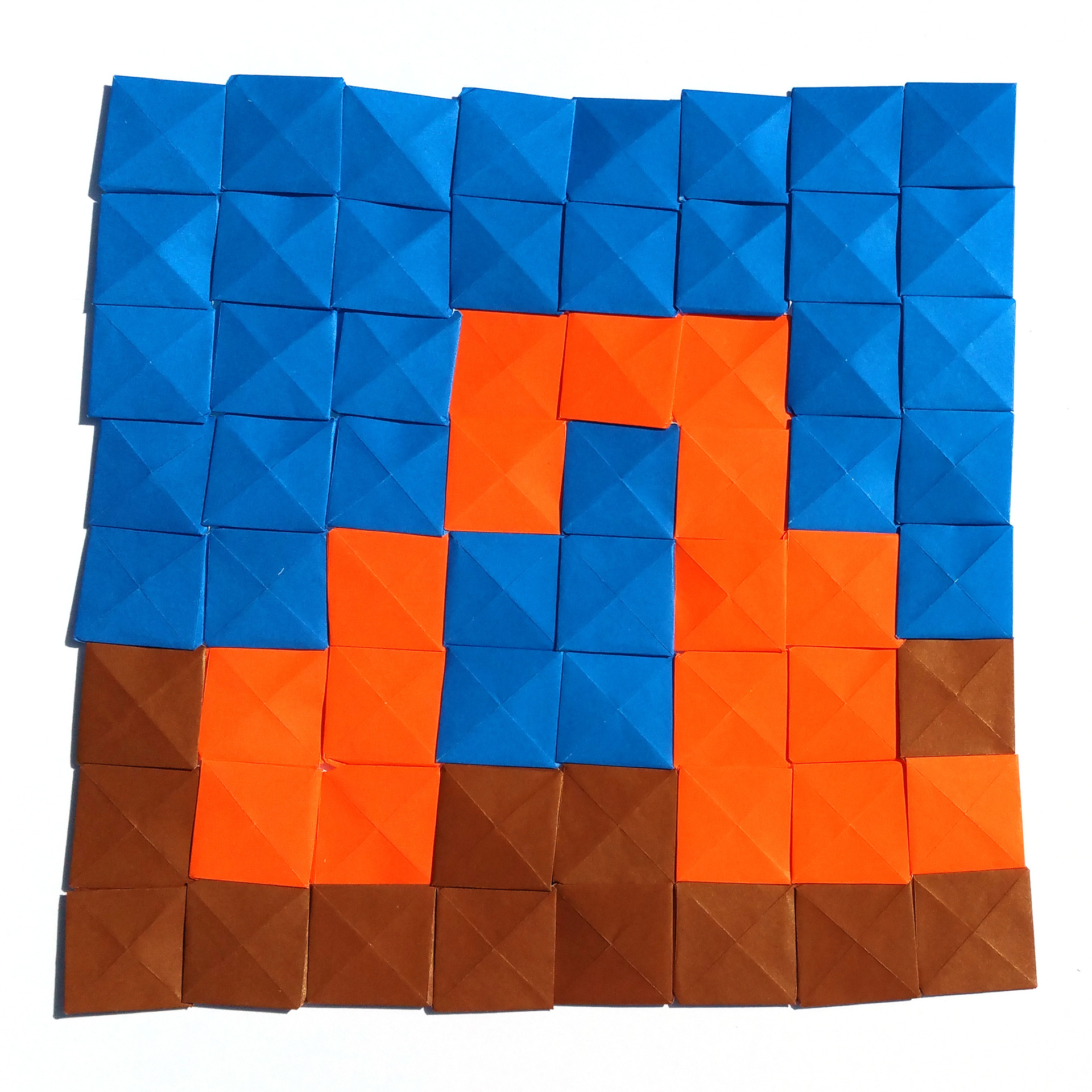 Delicate Arch origami mosaic by Annette Barney